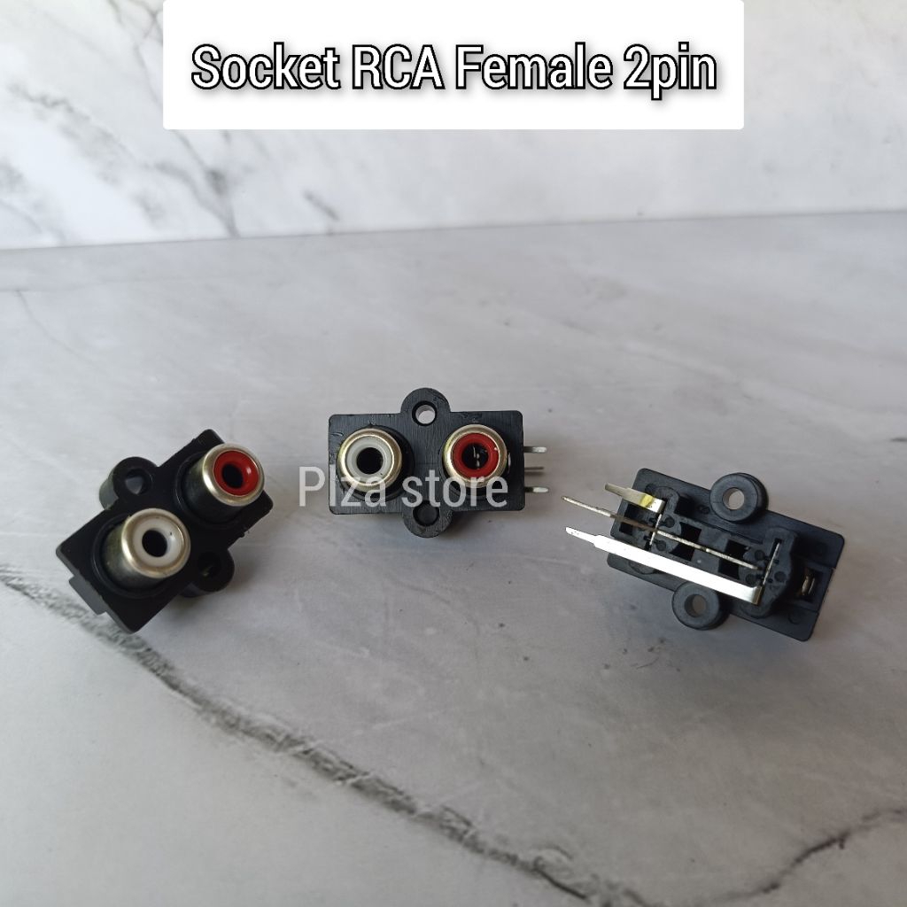 RCA Female Female Socket 2pin DIP pcb plug in the bell | Shopee Philippines