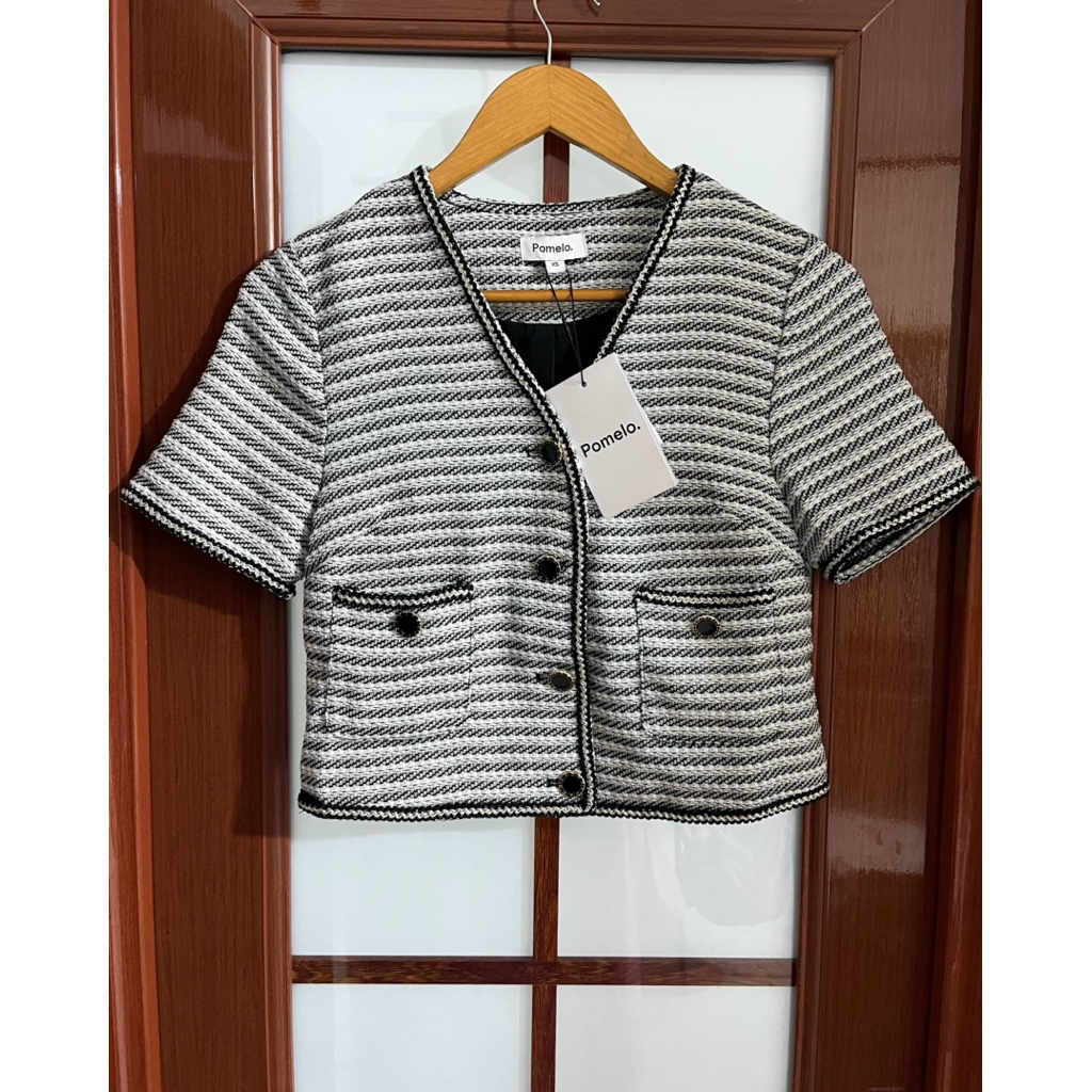 Pomelo original tweed short blazer | Shopee Philippines