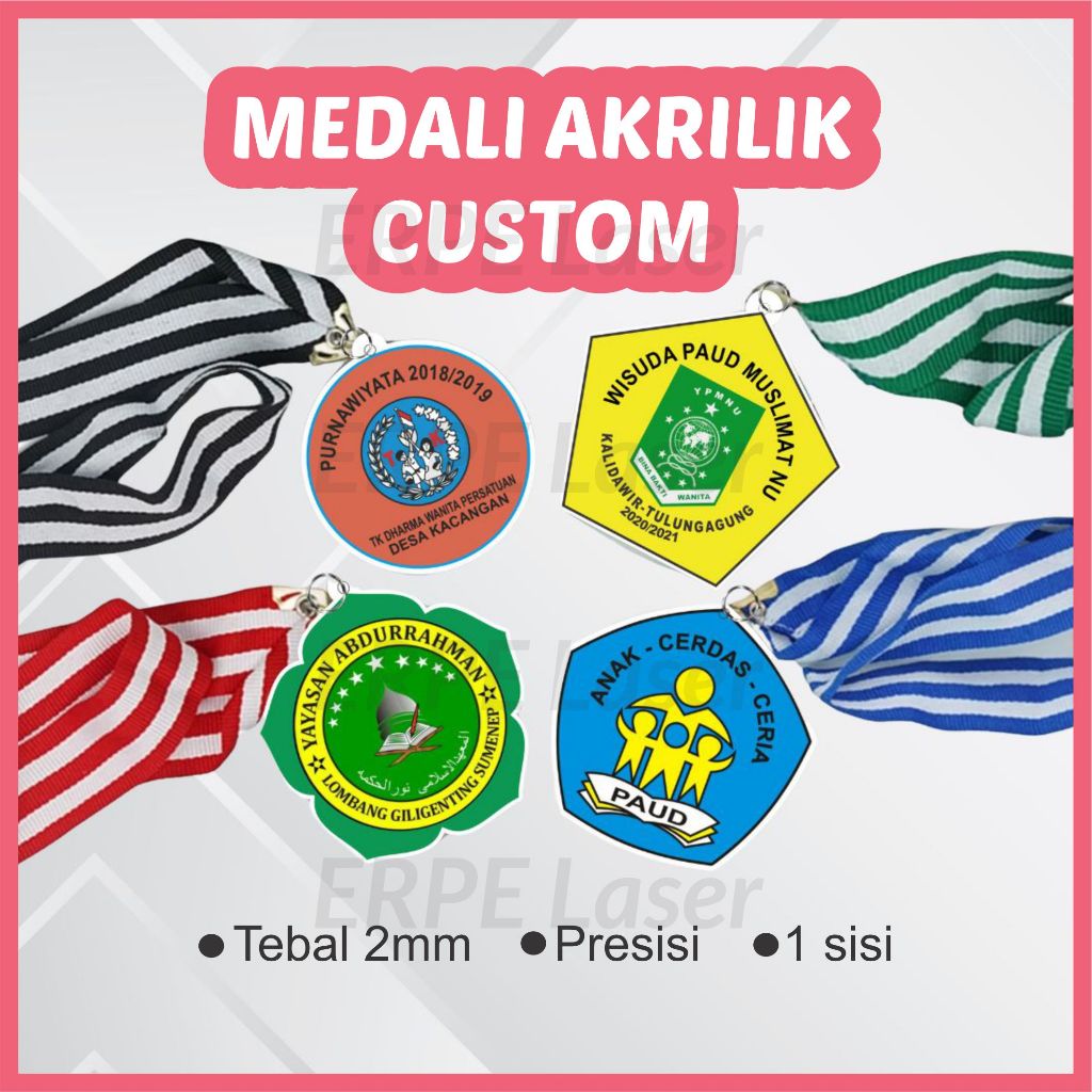 CUSTOM ACRYLIC MEDAL | Gordon Graduation Graduation of PAUD ...