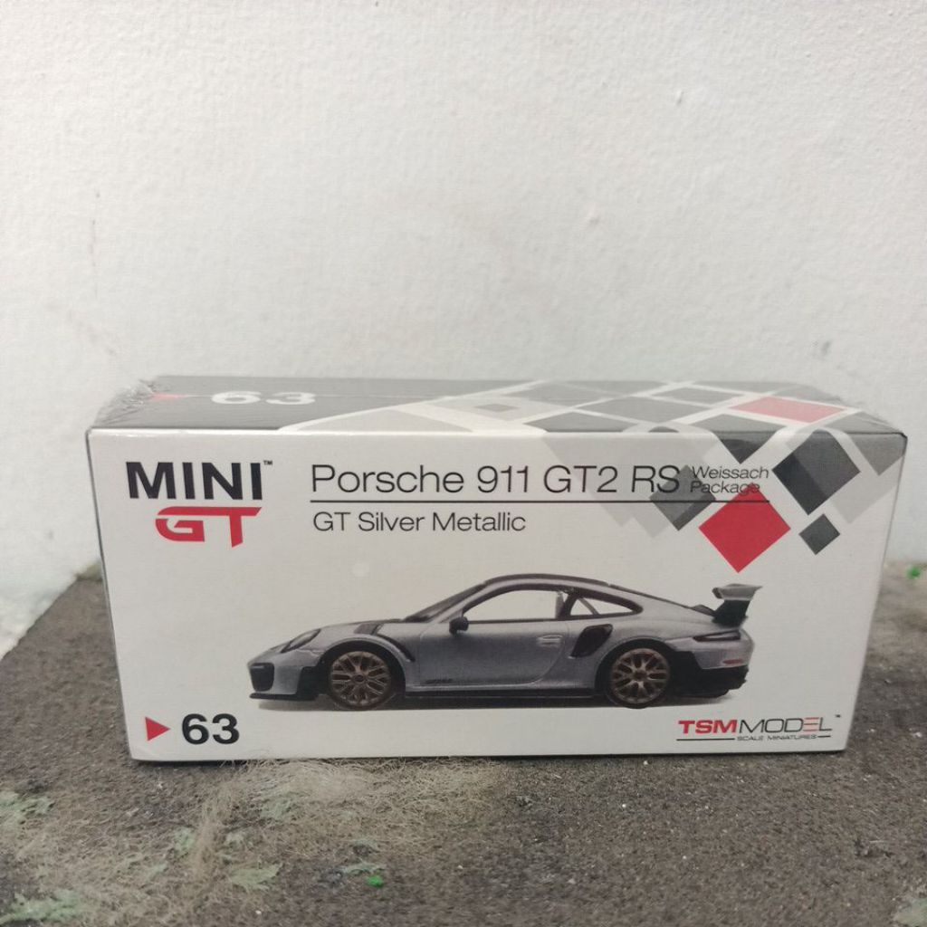 Mini GT 063 Porsche 911 GT2 RS - GT Silver Metallic (Free Protector ...