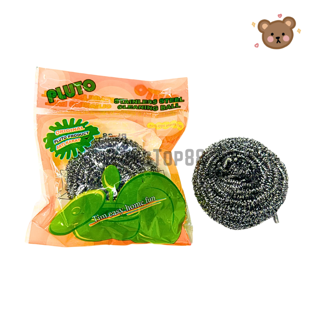 Pluto 15g Stainless Steel Wire Dishwashing Sponge Fiber Sponge Cleaning ...