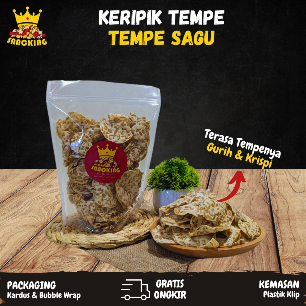 Sago Tempeh Chips / Mini Crispy Sago Tempeh Chips Kilo Snack Snacks ...