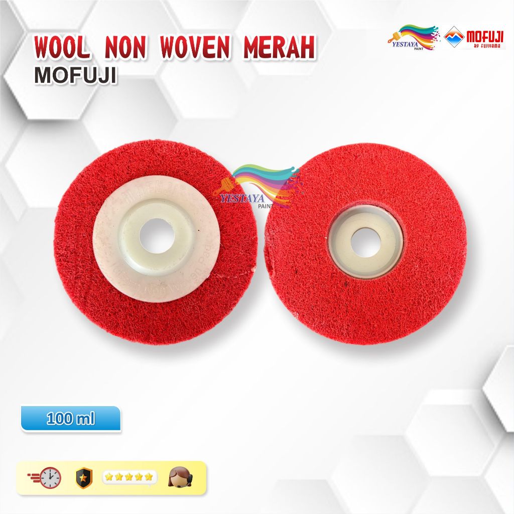 MERAH STAINLESS POLISHING GRINDING RED NON WOVEN WHITE 4 PIECES MONEL ...