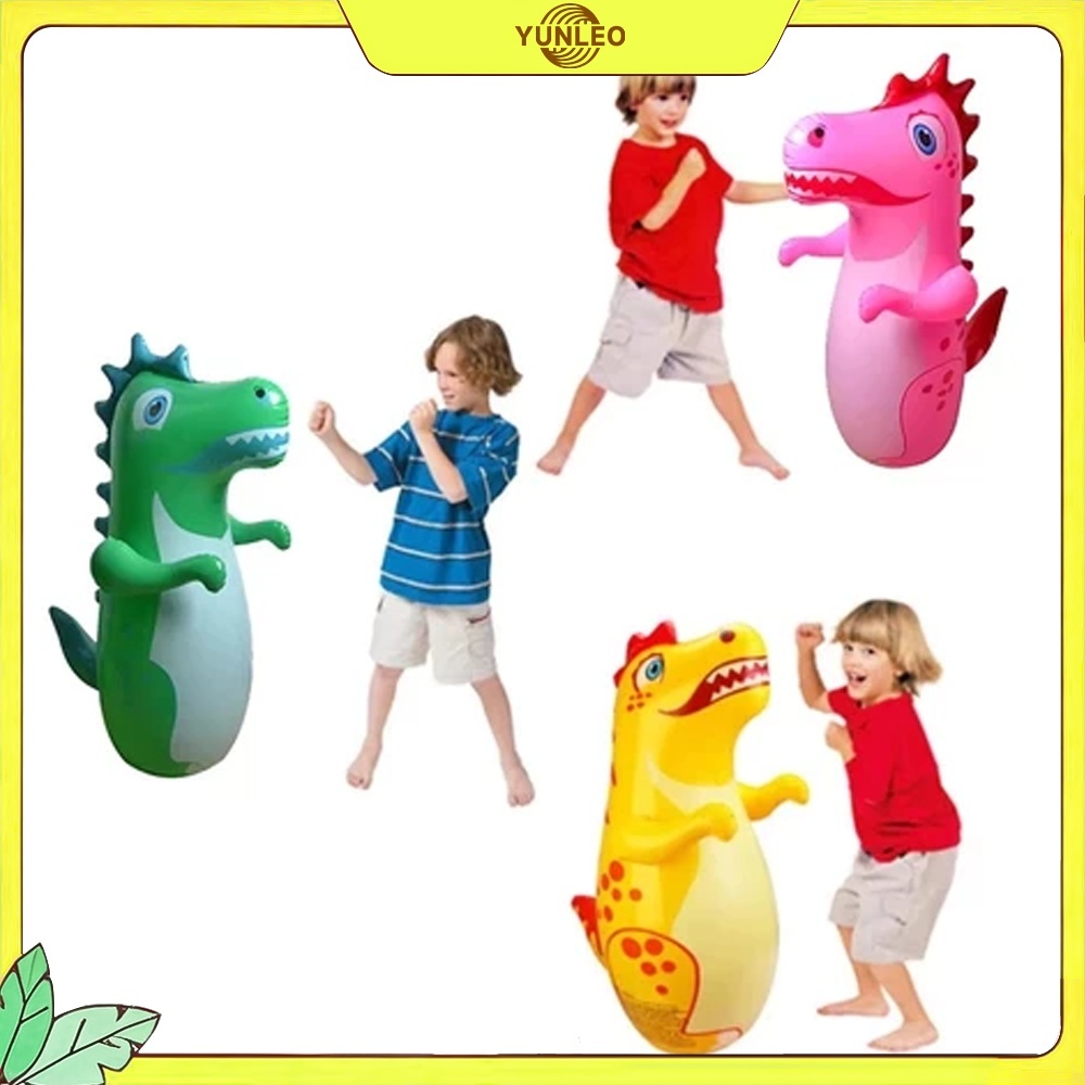 YUNLEO 95cm Children's Toy Boxing Toy Dino Water Boxing Dino Inflatable ...