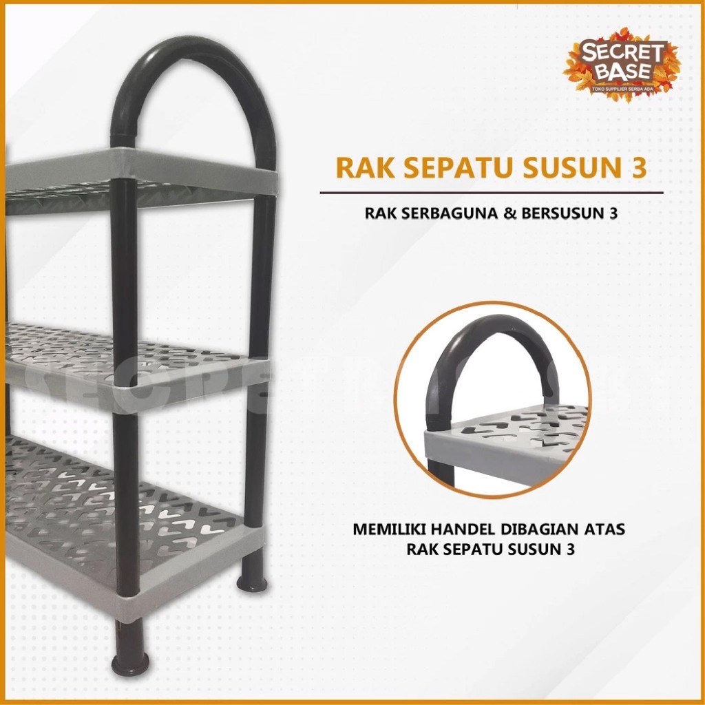 BEST STACKING SHOE RACK - Large Shelf / Slipper Holder / Sturdy Plastic ...