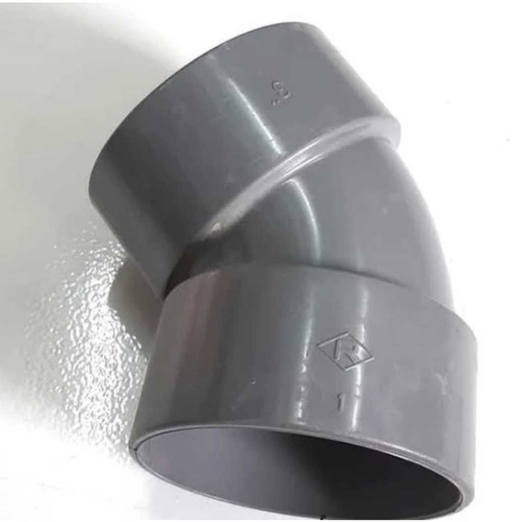 HONE CONNECTION 3" 45 DEGREE RUCIKA D/ ELBOW KNEE 3 INCH PVC BELOKAN ...