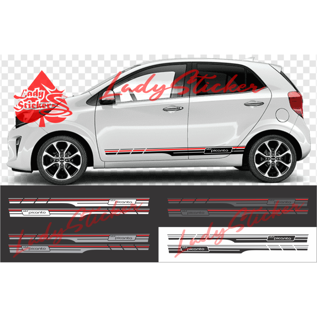 Picanto car sticker cutting sticker for kia picanto car | Shopee ...