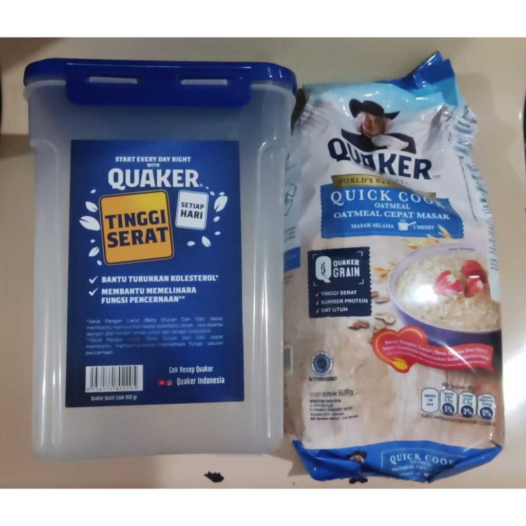 Quaker Instant Oatmeal 800 Gram Free Food Container 1Pcs Quaker Oat ...