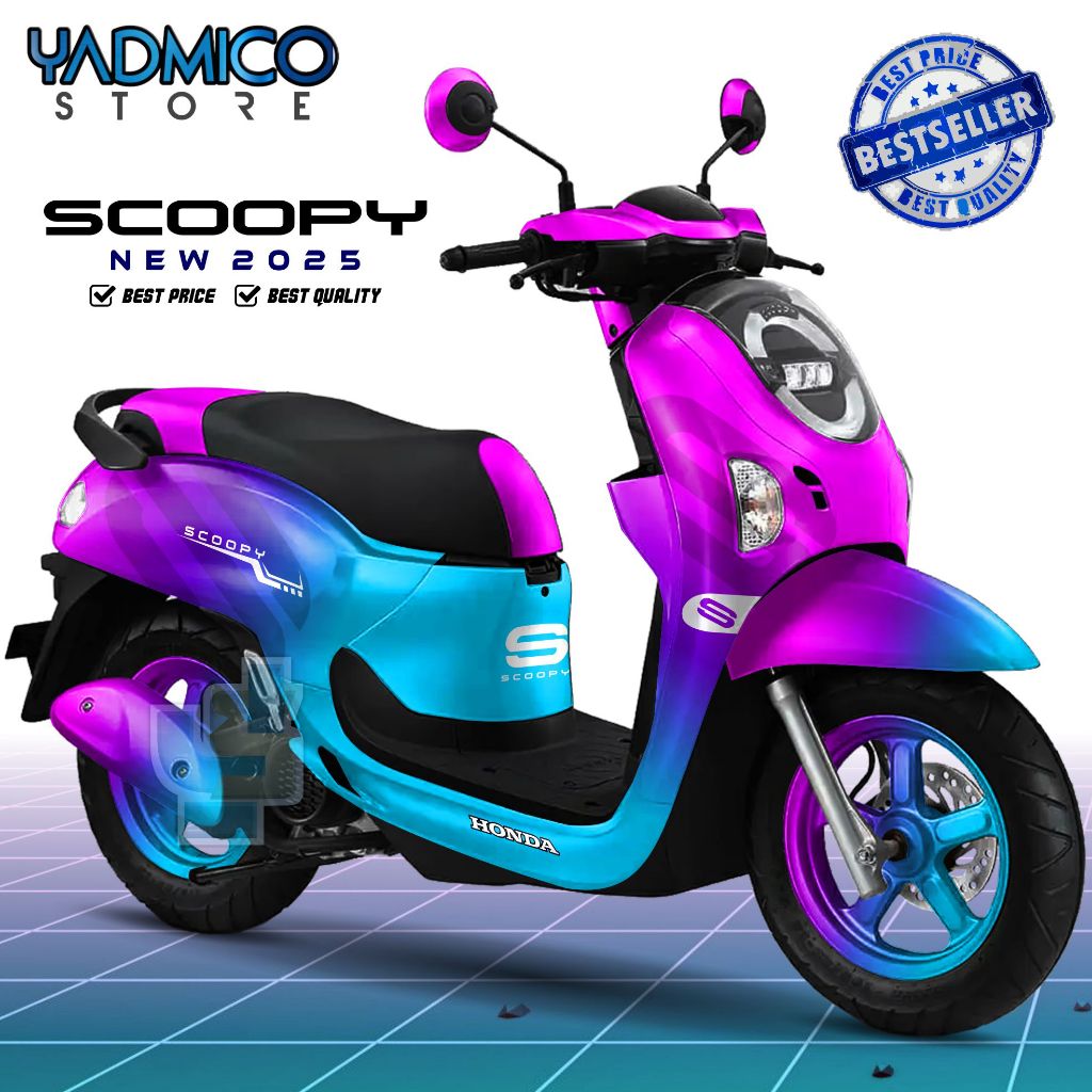 Scoopy 2025 Full Body Decal / Latest Scoopy Motorcycle Sticker 2025 ...