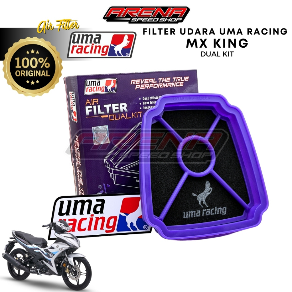 Uma Racing Air Filter Dual Kit Y15ZR - MX King Air Filter 2 Layer ...