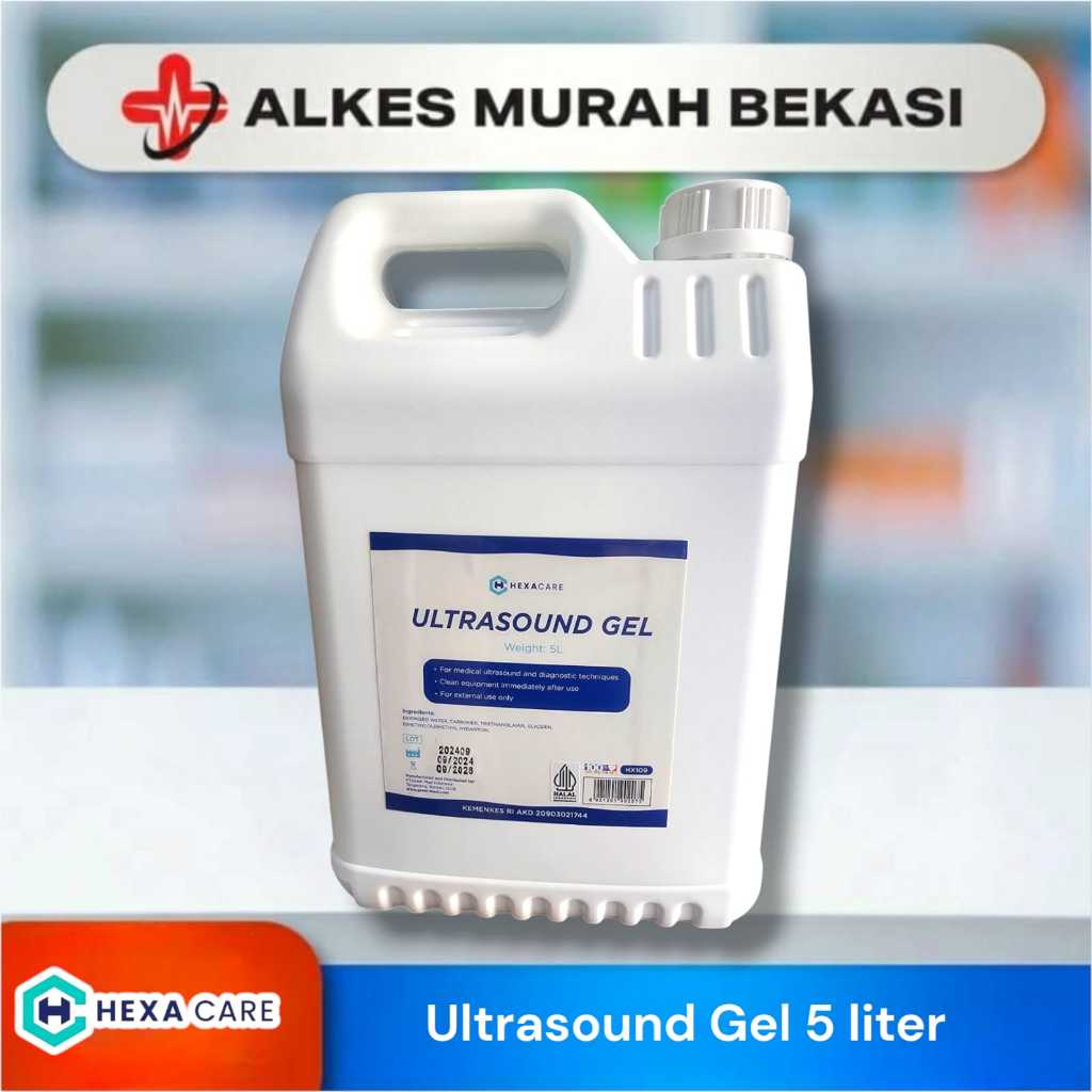 HEXACARE ULTRASOUND GEL GALLON 5 LITER JELLY USG Hexacare/ Hexacare Usg ...