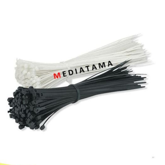 PUTIH HITAM Niso Cable TIES 30CM SEALED PLASTIC BAG BELT ROPE / CLIP 3. ...