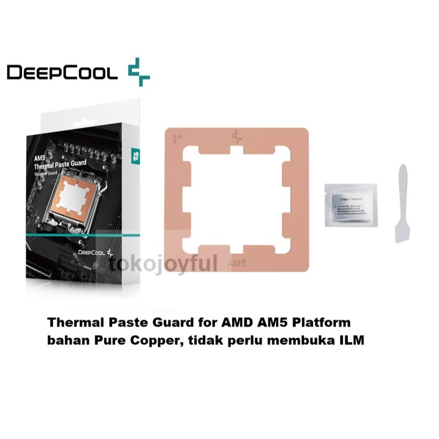 Deepcool AM5 Thermal Paste Guard Pure Copper AMD Ryzen Paste Protector ...