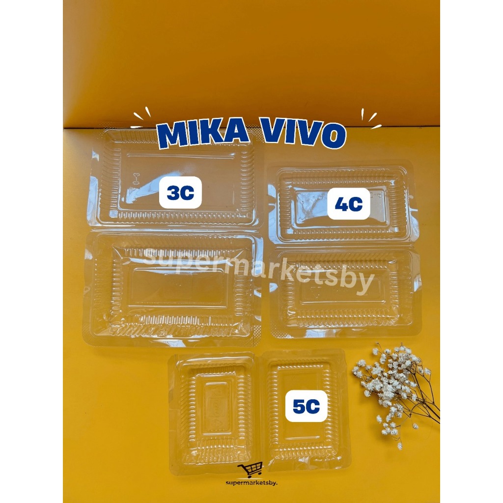 Vivo 3C 4C 5C Plastic Mica / Snack Mica / Food Mica / Clear Mica @100pcs | Shopee Philippines