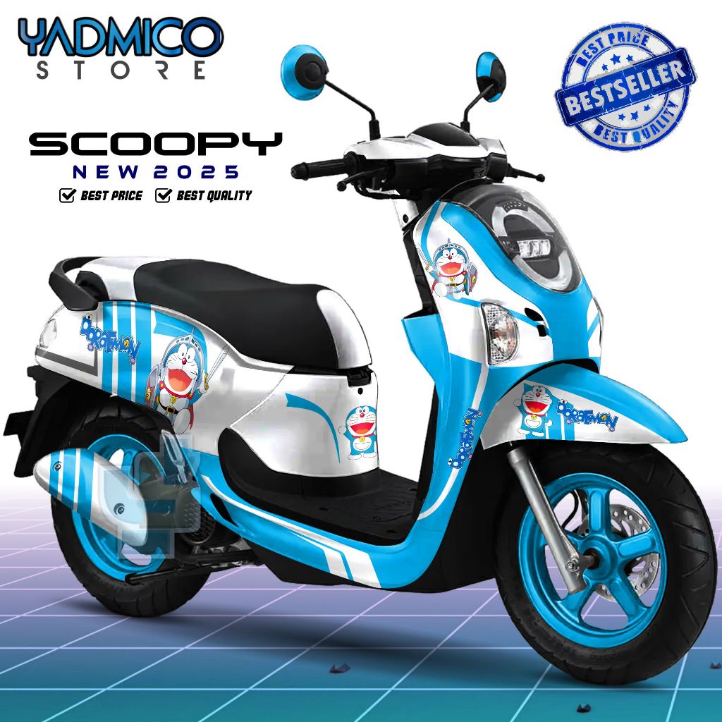 Scoopy 2025 Full Body Decal / Latest Scoopy Motorcycle Sticker 2025 ...