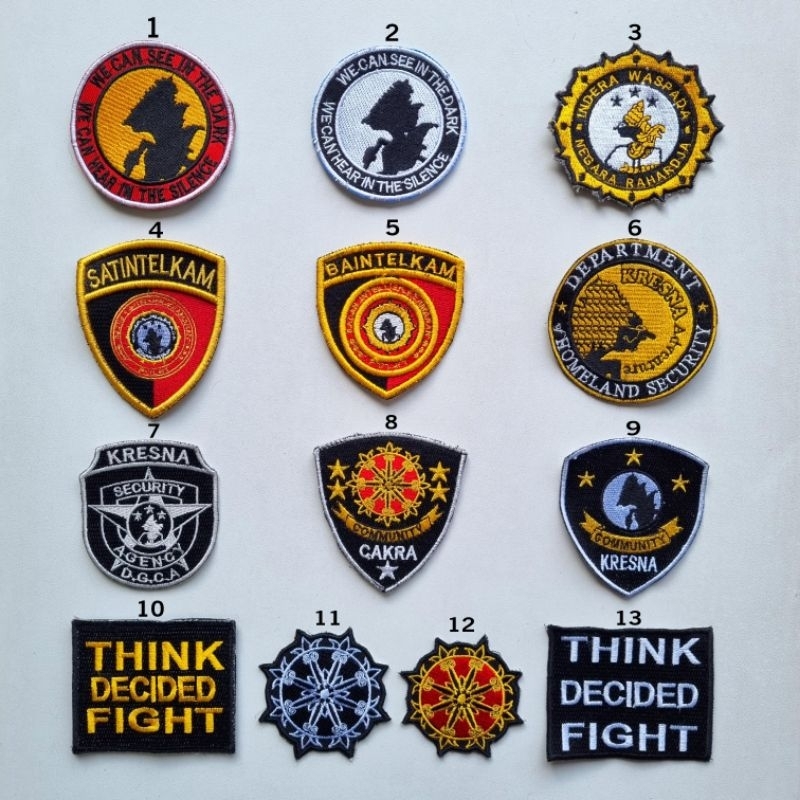 National Police intelligence/community embroidered logo | Shopee ...