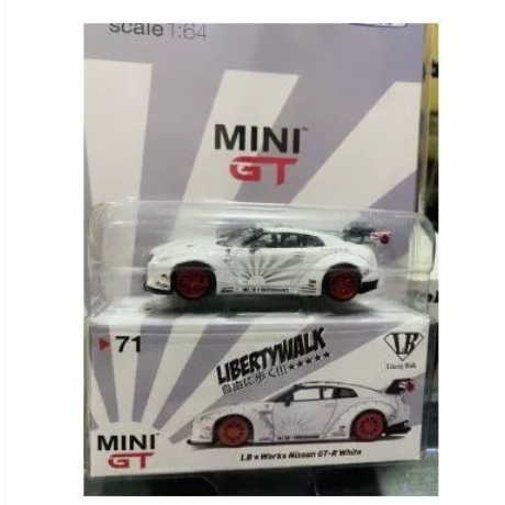 Mini GT No 71 LB Works Nissan GTR R35 White w/ Red Wheel ToysRus Japan ...