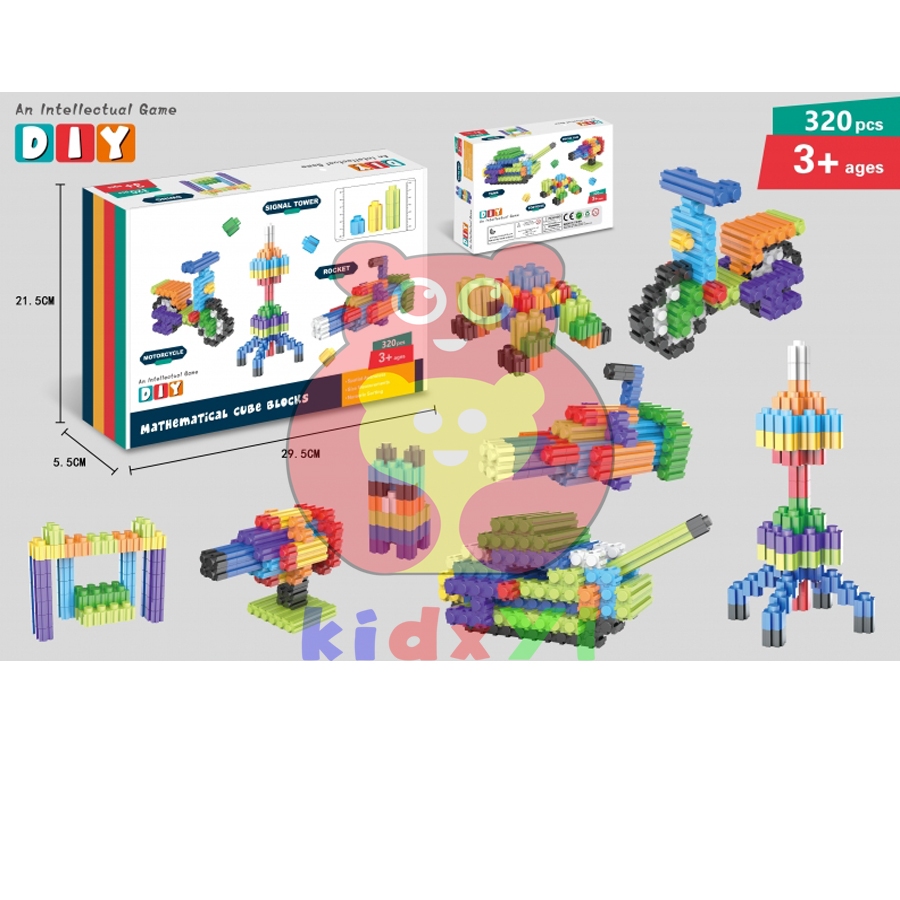 3D Cube Educational Children's Toys Math Cube Blocks Counting Assemble ...