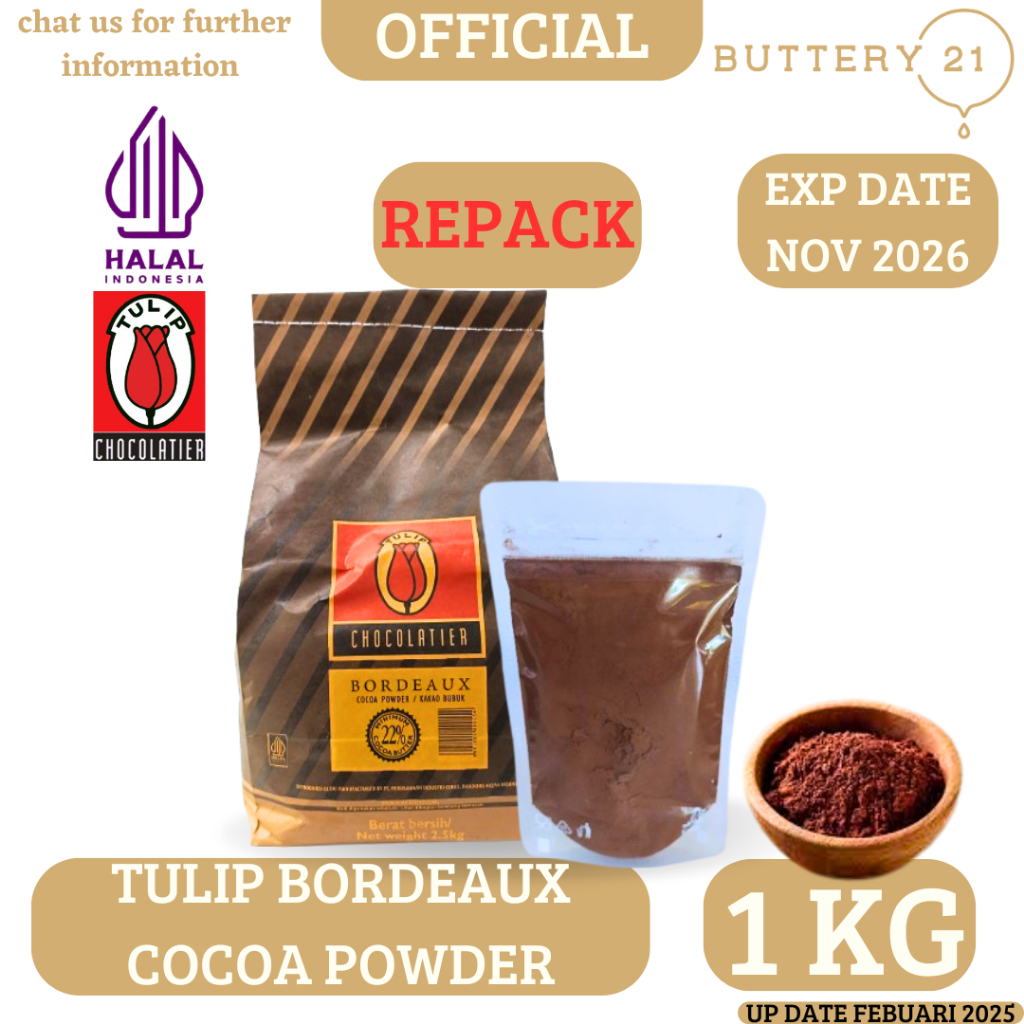 Repack TULIP COCOA POWDER BORDEAUX/BORDEAUX TULIP POWDER/COCOA POWDER ...