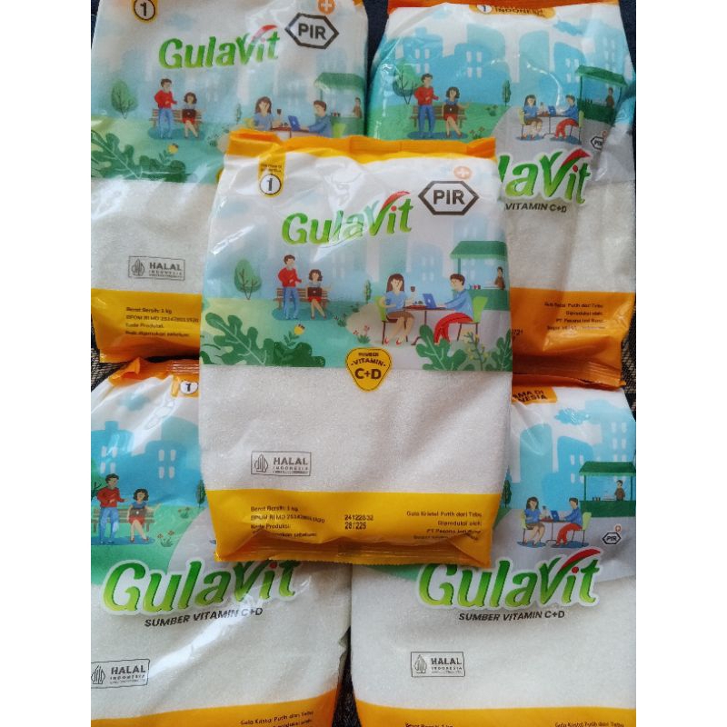 PUTIH Gulavit Granulated sugar 1kg / Clean white granulated sugar ...