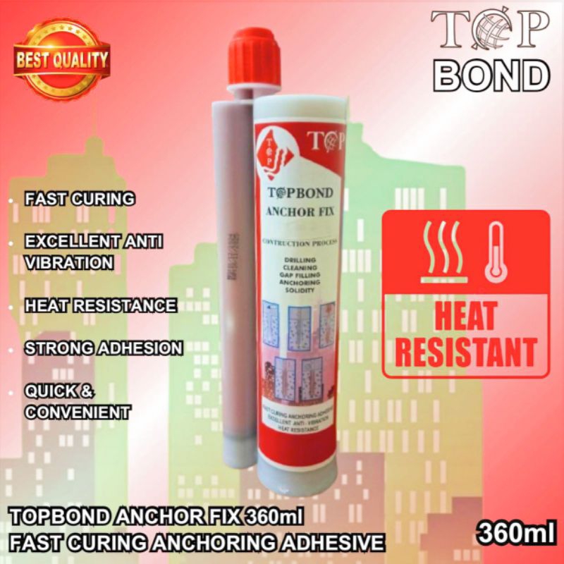 Topbond ANCHOR FIX 2IN1 HEAT RESISTANCE ANGKUR GLUE 360ml | Shopee ...