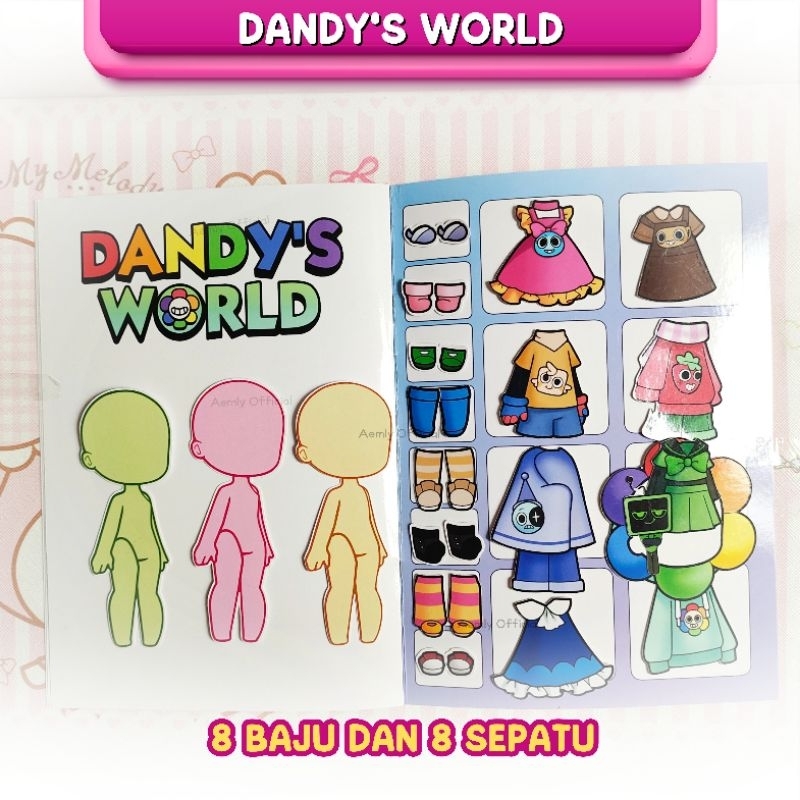 DANDYS WORLD SPRUNKI Paperdoll Dress Up Toy | Shopee Philippines