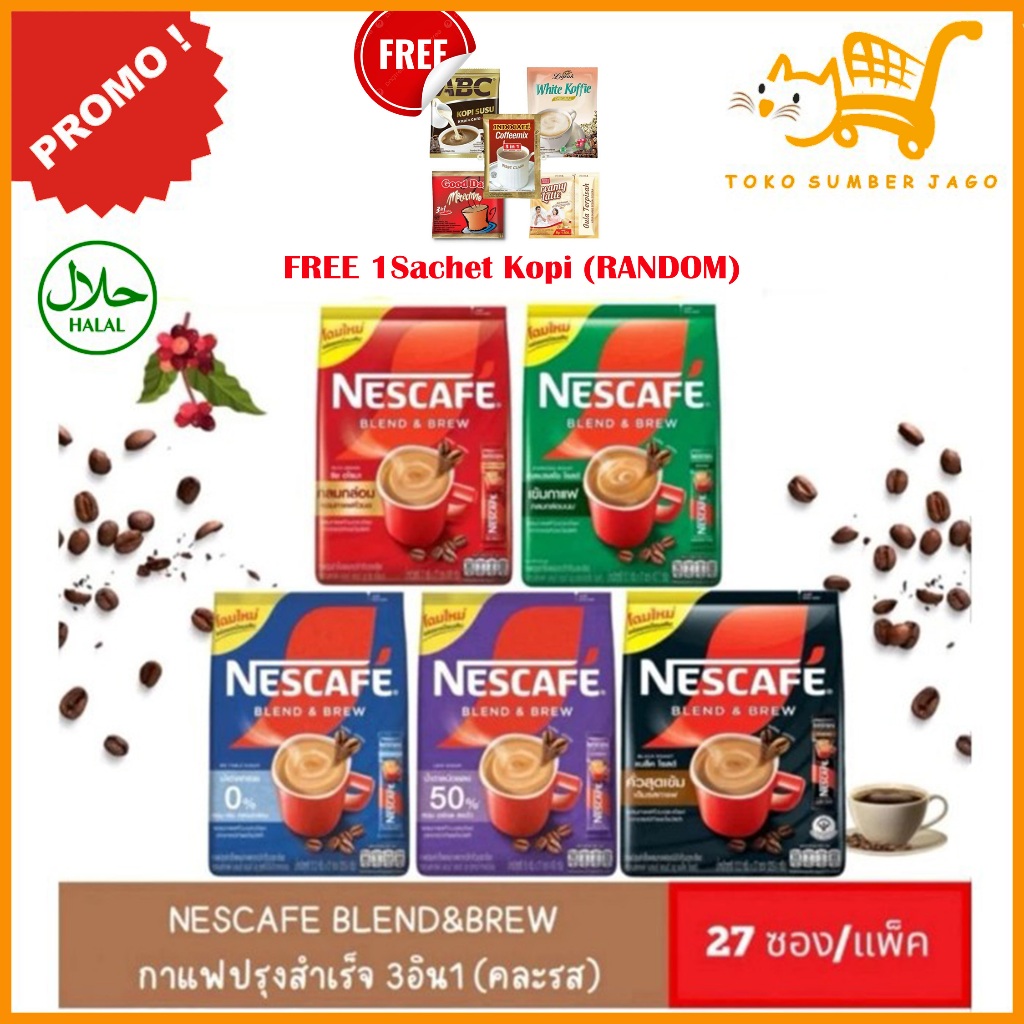 Nestle Nescafe Blend And Brew 3in1 ORIGINAL Thai Coffee | Shopee ...