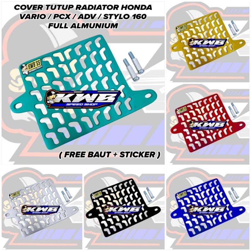 Honda vario 160 / pcx 160 / adv 160 / stylo 160 full aluminum radiator ...