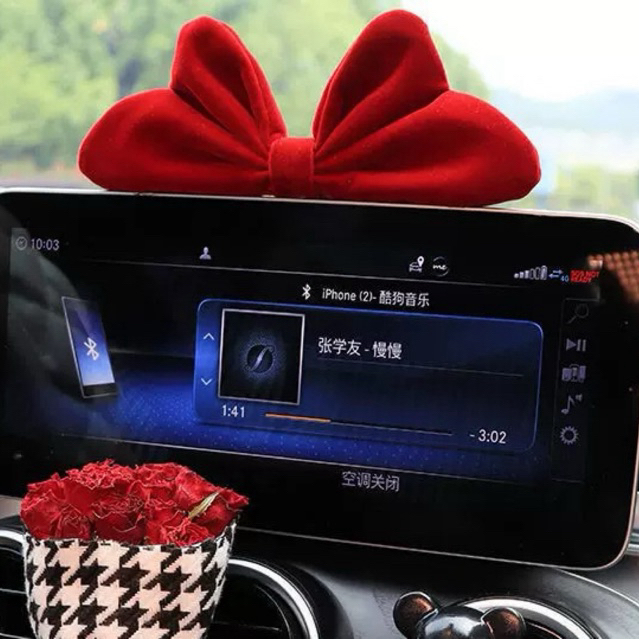 MERAH Car decoration dashboard ribbon red ribbon ribbon decoration ...