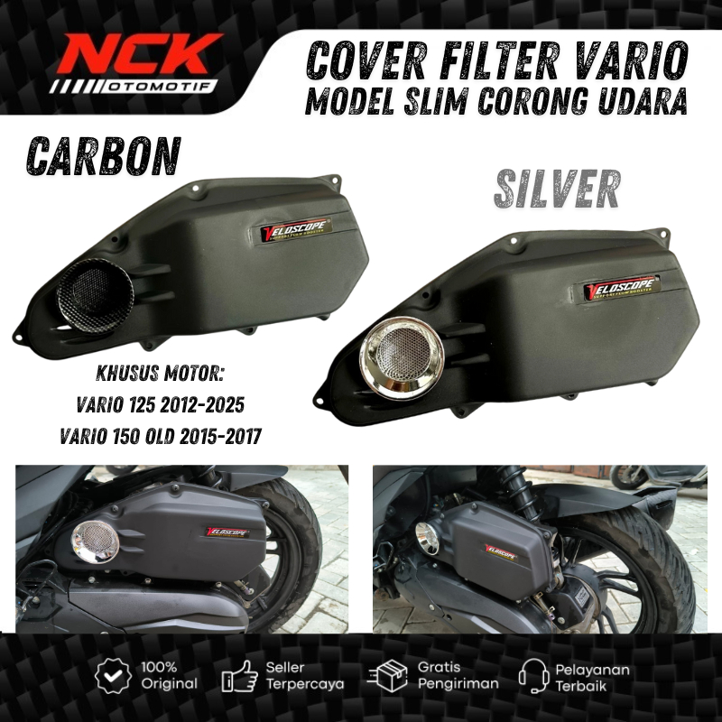 SLIM MODEL FILTER BOX COVER VARIO 125 150 AIR FUNNEL VELOSCOPE SUPPORT ...