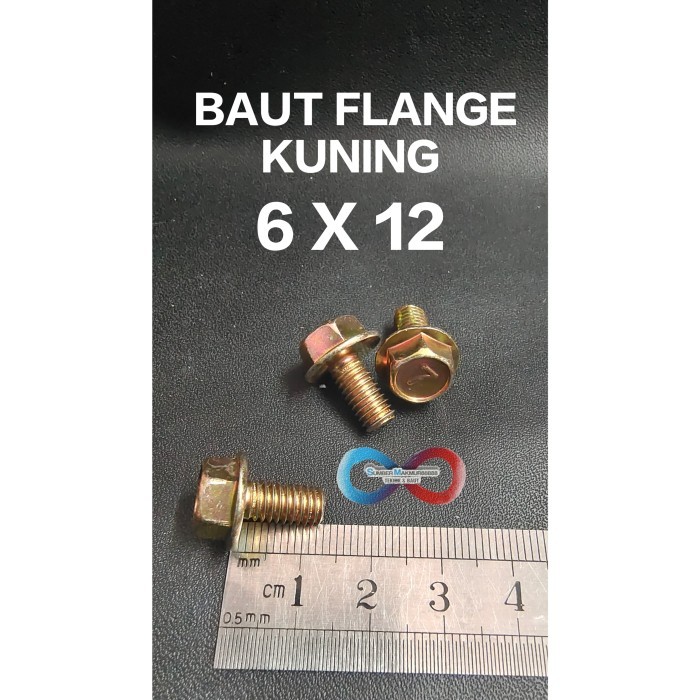 Yellow flange bolts / cap bolts 6x12 | Shopee Philippines