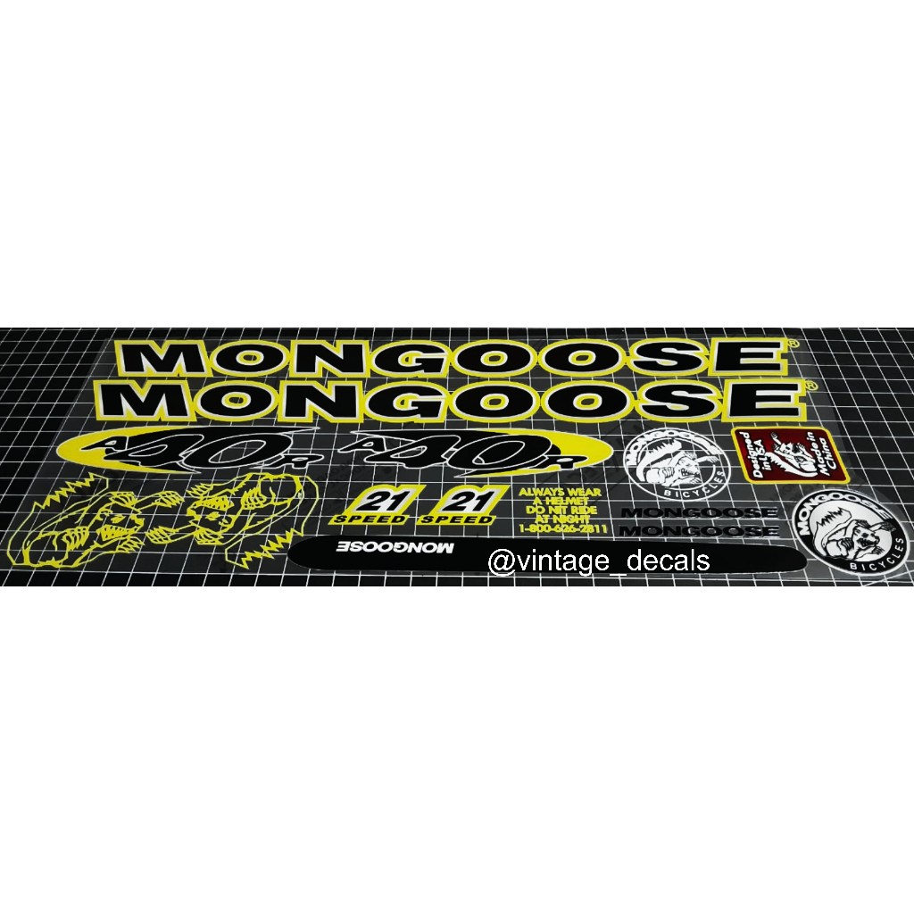 Decals replacement Mongoose A40R 21 speed | Shopee Philippines