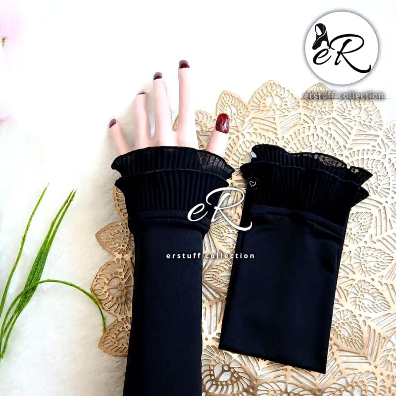 Handsock Ayana Double Plisket Queen Ruffle Layer Matching Umrah Hajj Muslim Fashion | Shopee ...