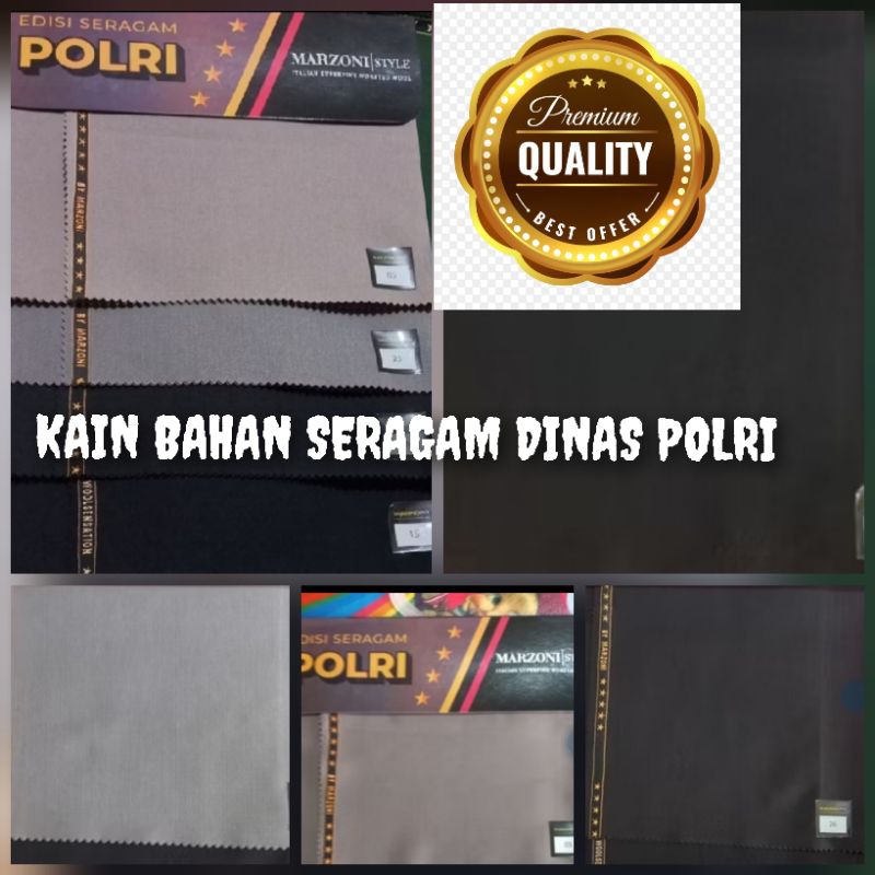 POLICE UNIFORM CLOTH MATERIAL, PREMIUM MARZONI 100% ORIGINAL | Shopee ...
