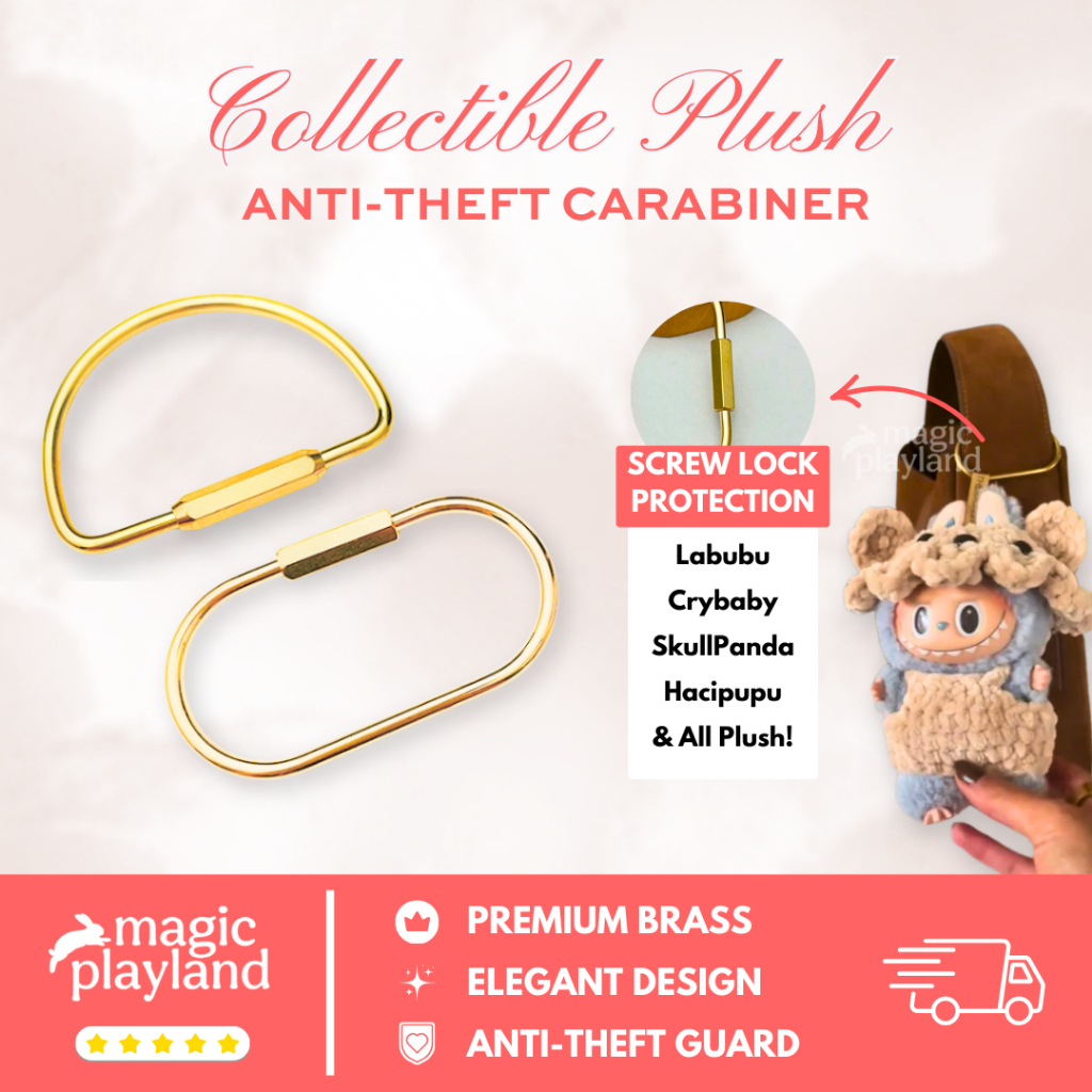[READY] Premium Carabiner Labubu Cry Baby Plush Anti Theft Protector ...