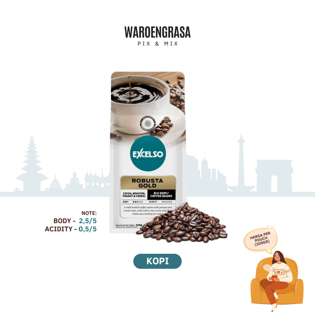 Excelso Bean Coffee - Robusta Gold - 200gr | Shopee Philippines