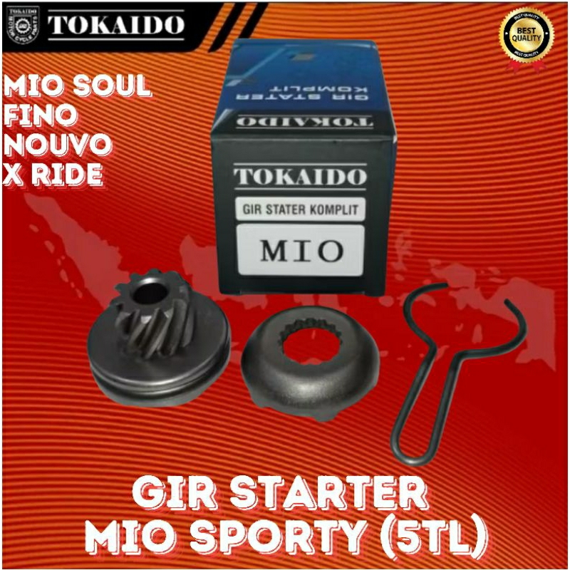 GEAR PINION SLAH STATER MIO CARBON, M3, MIO J (5TL) TOKAIDO. COMPATIBLE ...