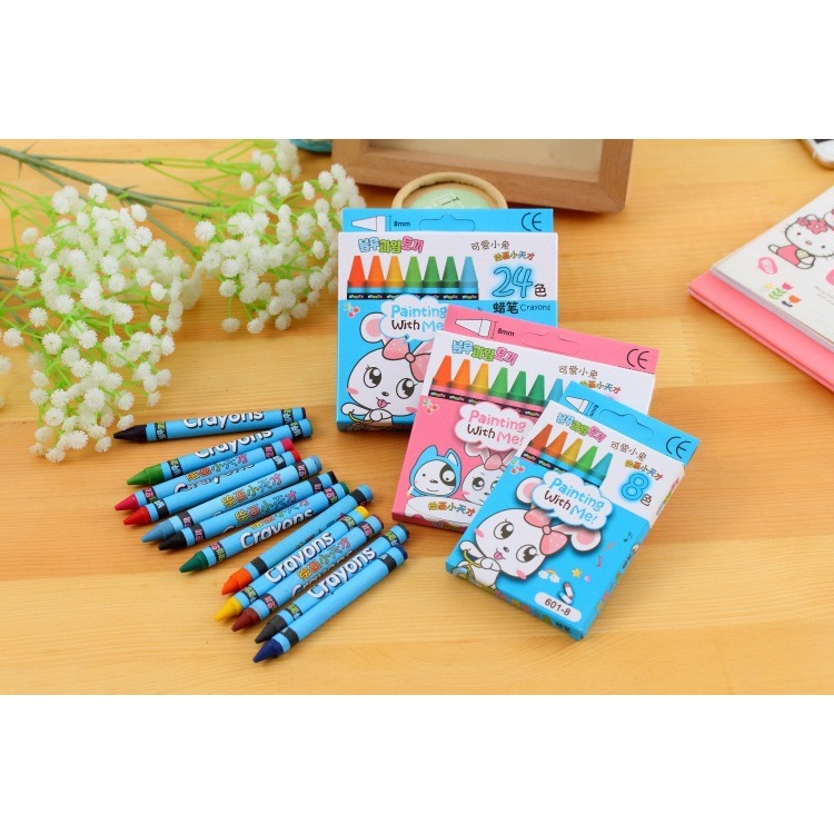 Ds220 CRAYON COLOR PENCIL CARTOON RABBIT CHARACTERS (24 COLORS ...