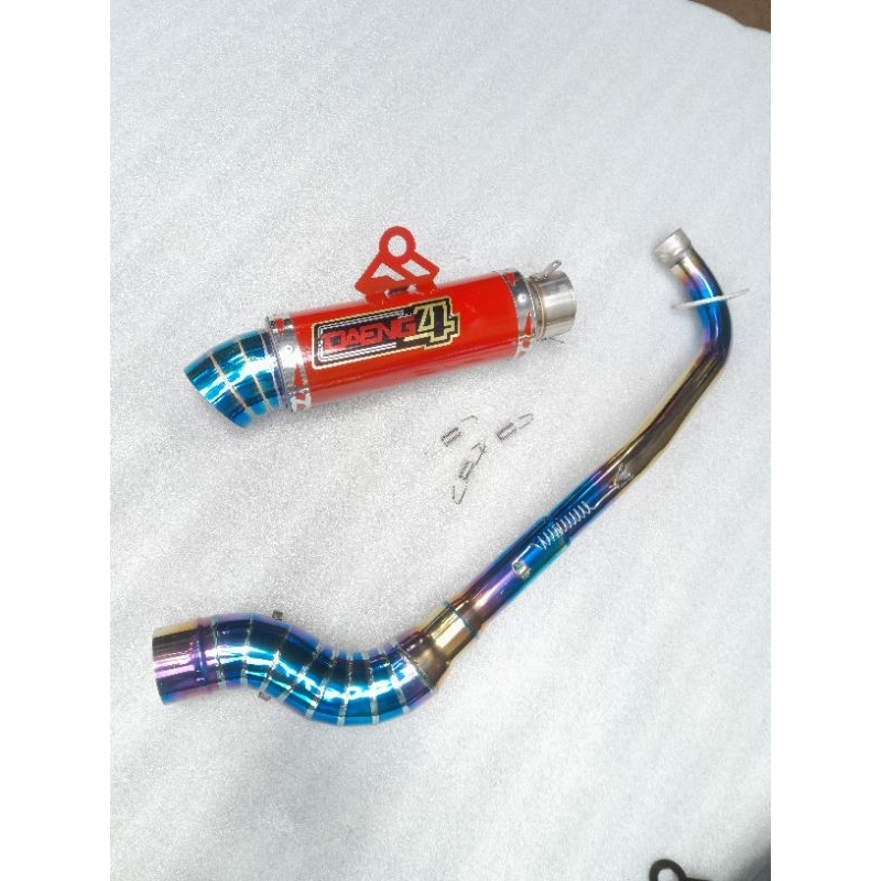 Daeng sai4 Pipe canister conical open specs exhaust Pipe for Wave 125 ...