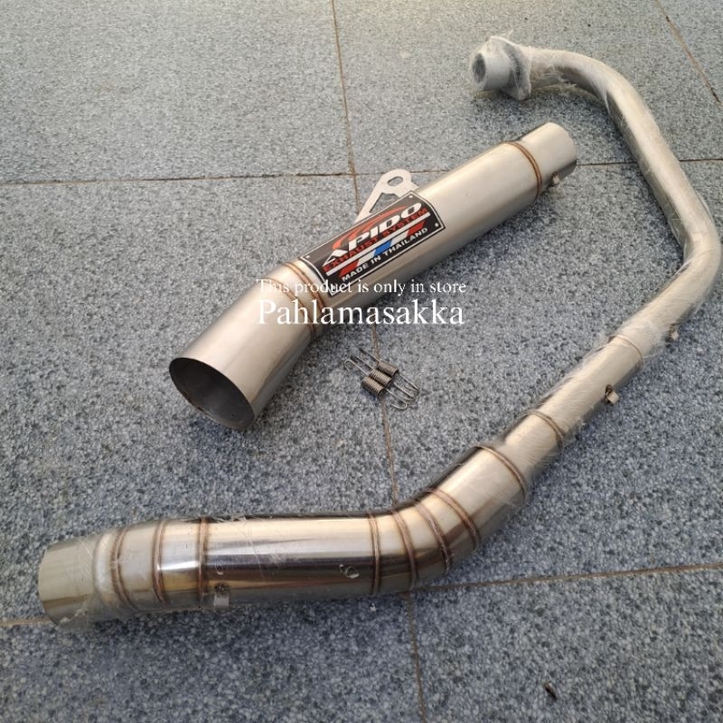 1set apido Tube exhaust pipe raider 150carb,fi tmx 155 125pinoy skygo ...
