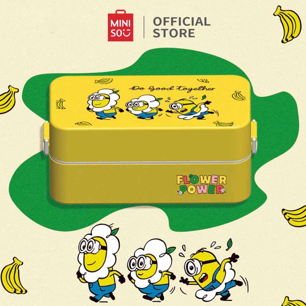 Miniso x Daisy Minions Collection Bento Box 1500ml/1200ml/1000ml ...