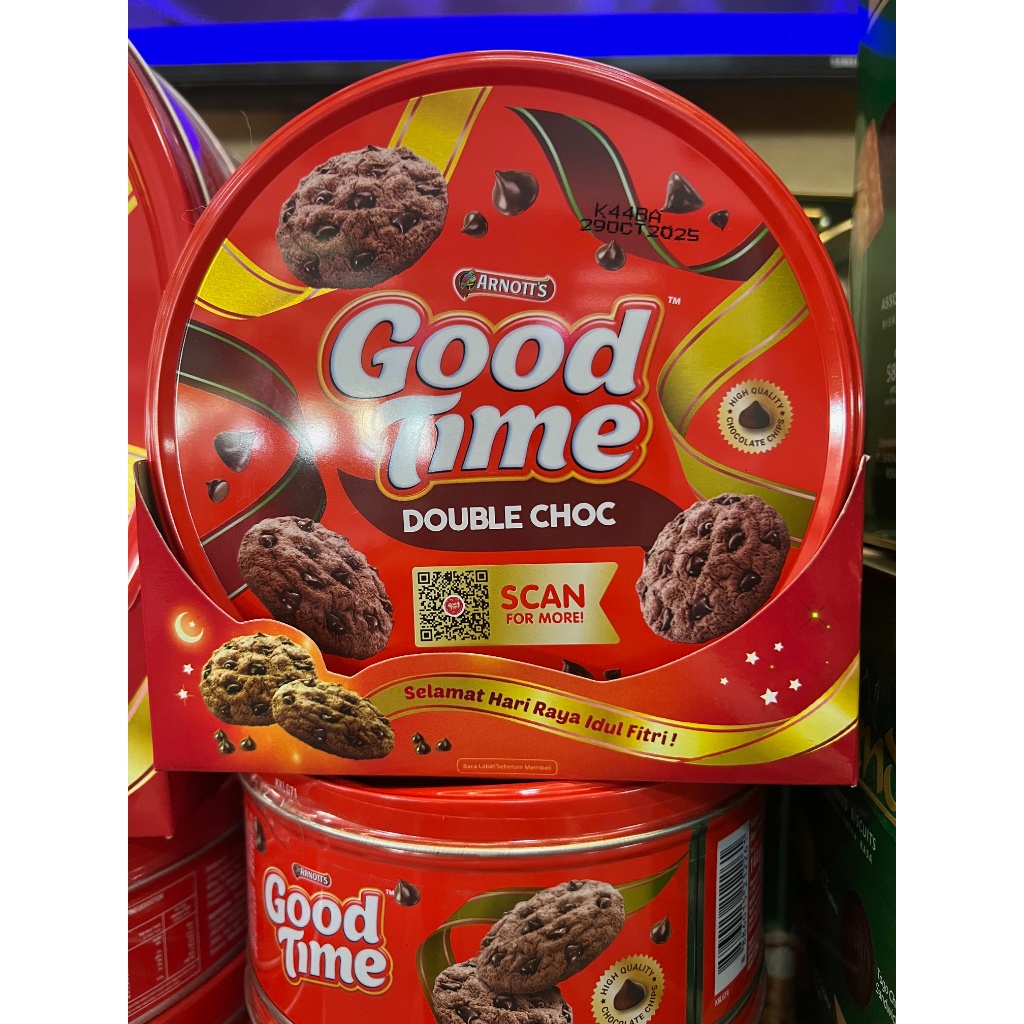 Arnotts Good Time Double Choc Can 144 gr (1 Box Contains 12 Cans ...
