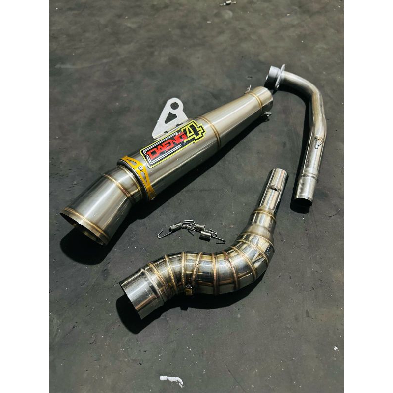 Daeng sai4 Pipe canister contour open specs exhaust Pipe for Wave 125 ...