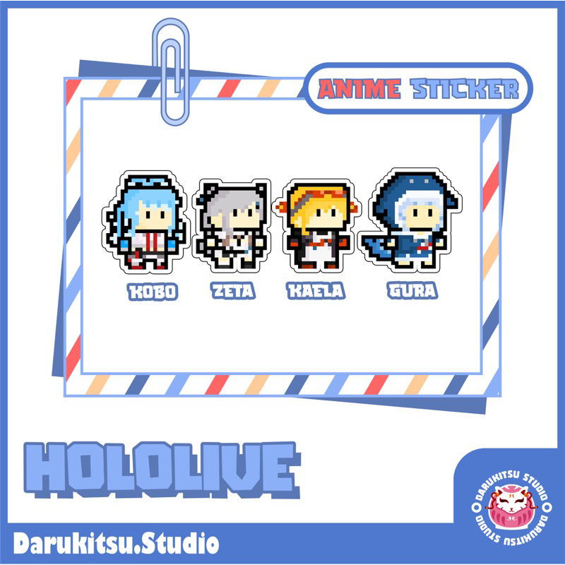 Hololive / Vtuber Anime Stickers Buy 4 Get 1 Free sticker | Shopee ...