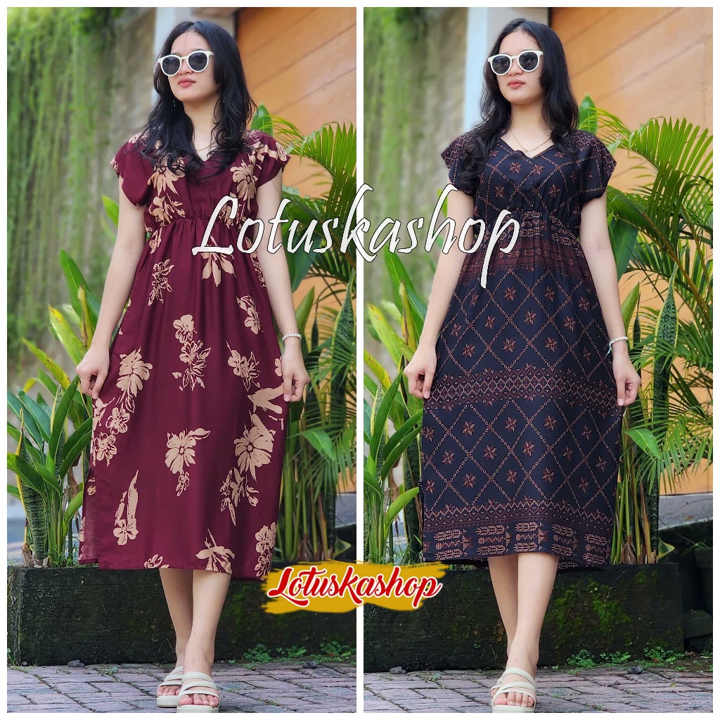 Manohara Bali Ethnic Floral Daster | Shopee Philippines