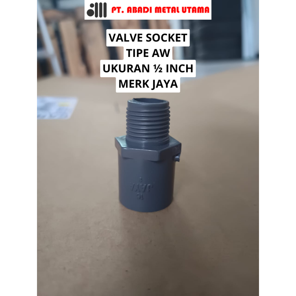 PVC VALVE FITTING PVC SOCKET 1/ 2 INCH AW (TS) INCH JAYA BRAND PVC ...