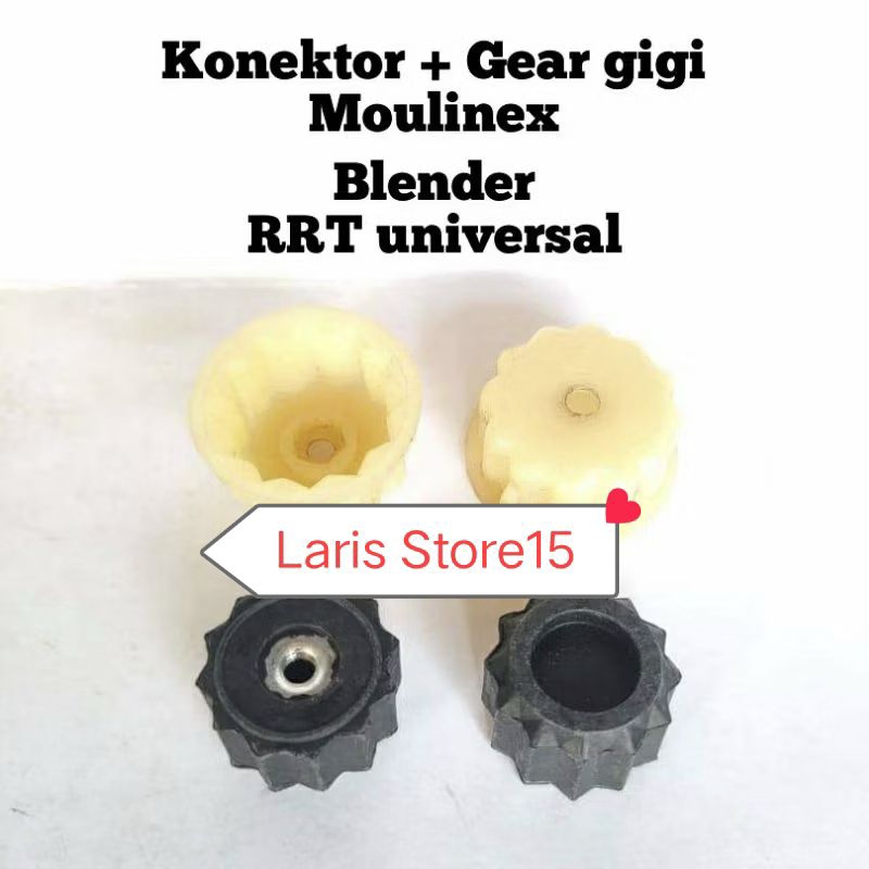 CONNECTOR + RUBBER GEAR GEAR 1 SET MOULINEX RRT BLENDER UNIVERSAL/ FOR ...