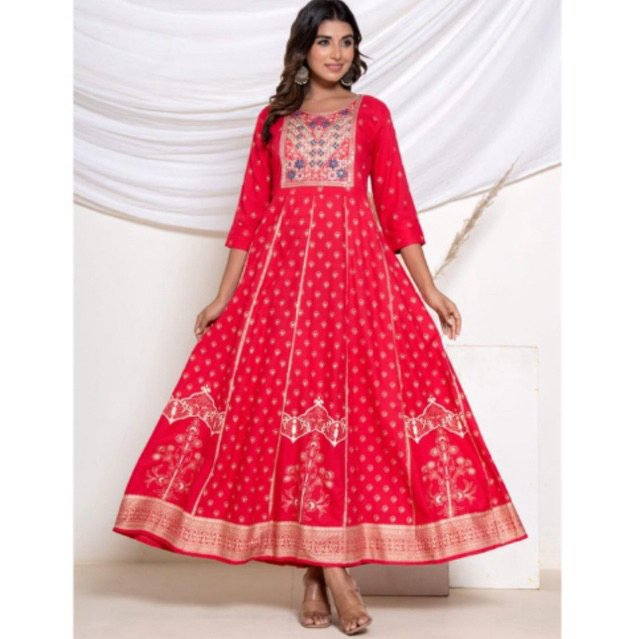 Original Indian rayon women's dresses | Shopee Philippines