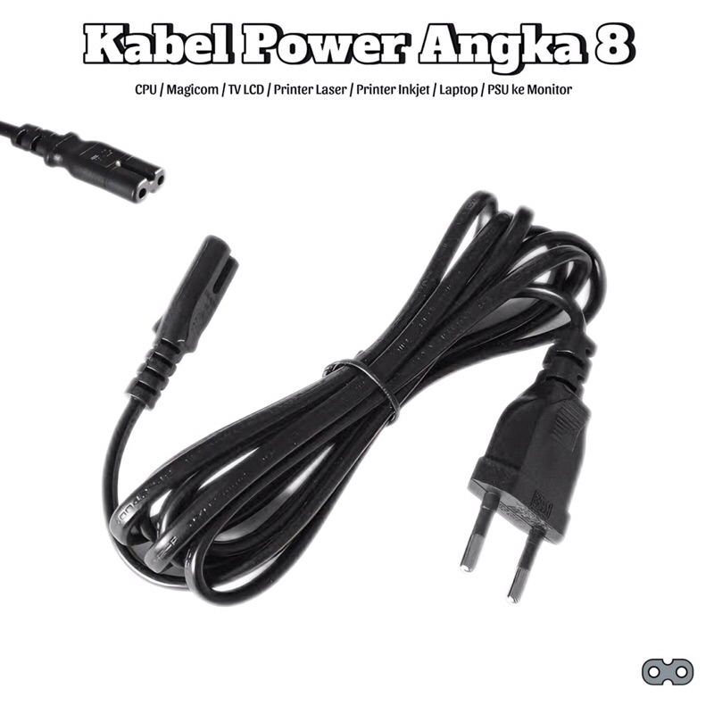 Number 8 Power Cable / Printer Cable / Number 8 Cable | Shopee Philippines