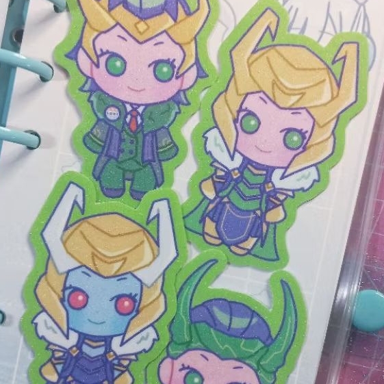 [ MARVEL RIVALS ] Loki Angels Glitter Stickers | Shopee Philippines